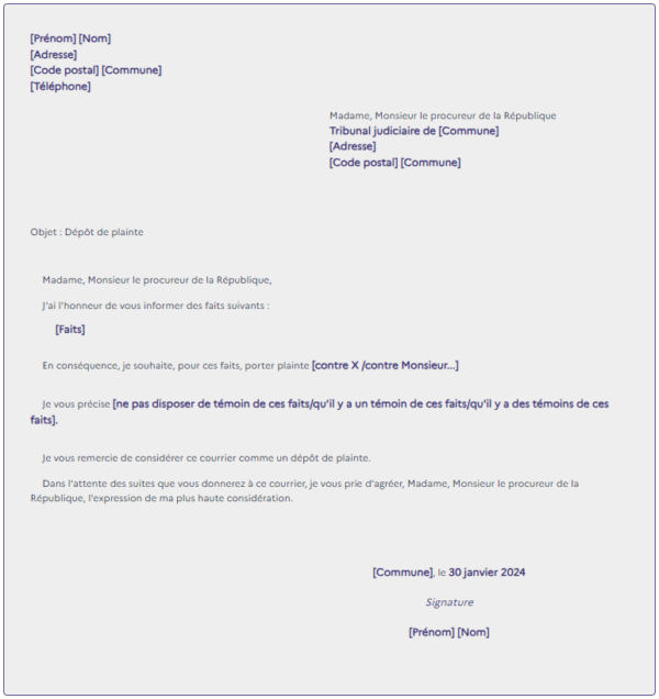 Vol Sans Effraction Plainte